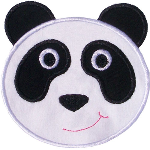 Panda Bear Face Applique Design Panda Bear Face Applique Design