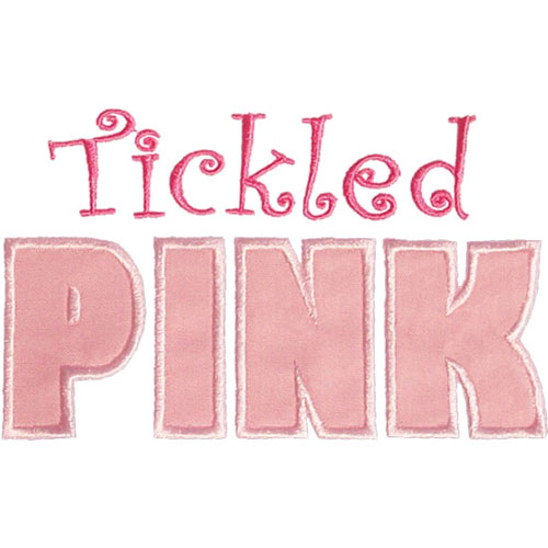 Tickled Pink Applique Design